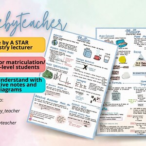 Chemistry Notes for A Level / Foundation - Etsy
