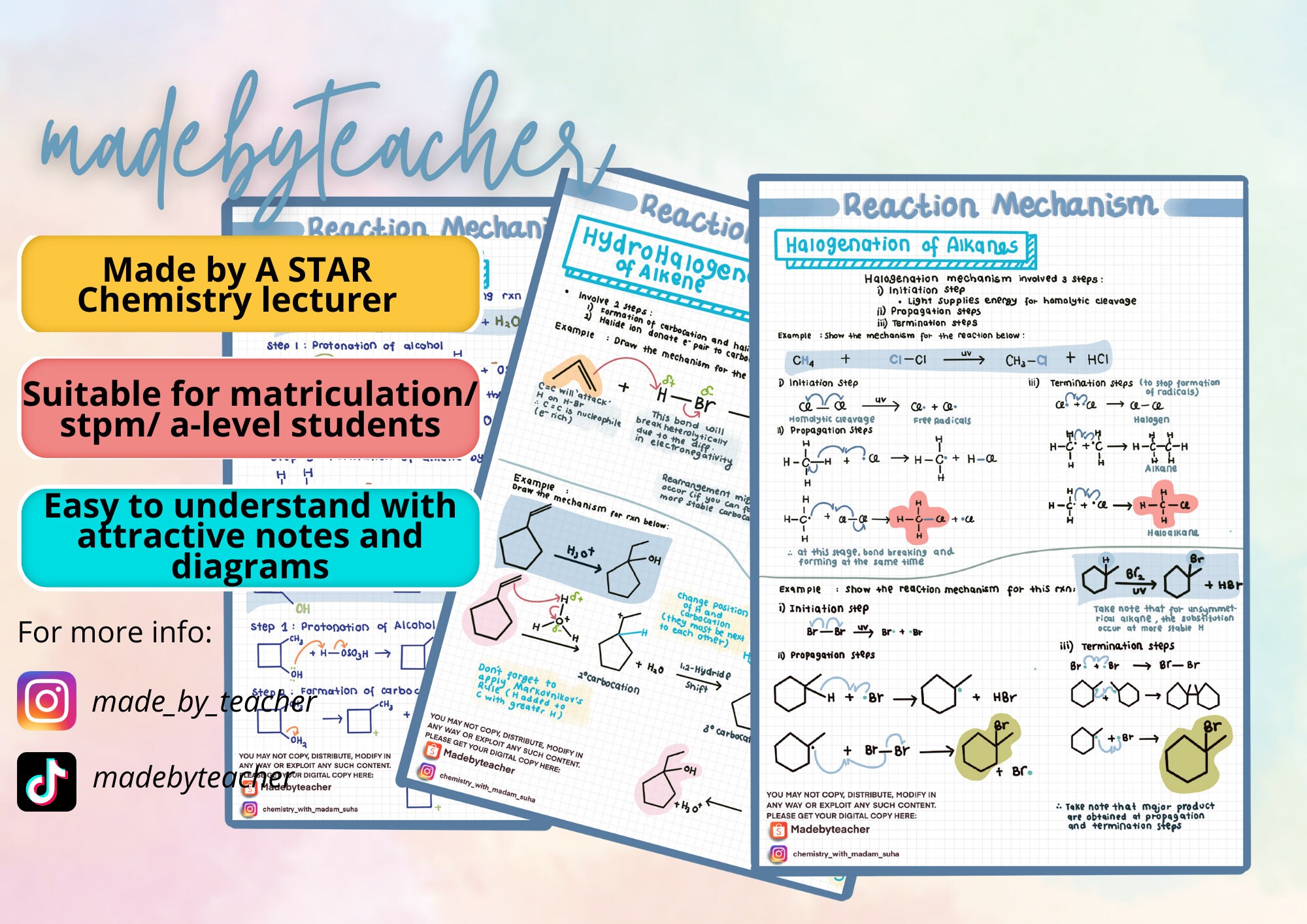 Organic Chemistry A Level Notes - Etsy