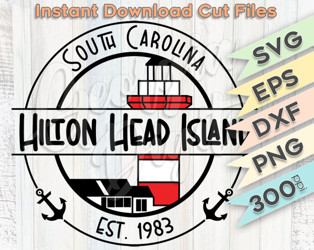 Hilton Head Island | Harbour Town Lighthouse | Digital Download | SVG ...