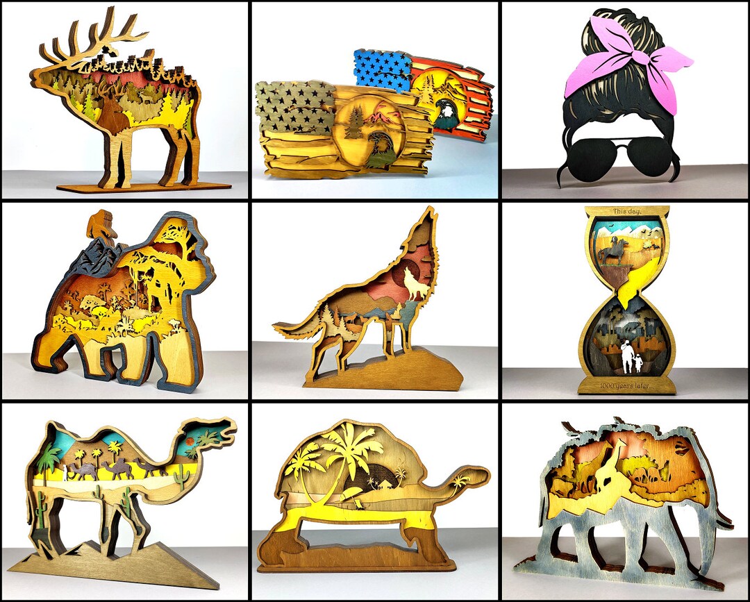 Digital File for 37-45 of My Layered Designs PDF SVG Glowforge - Etsy ...