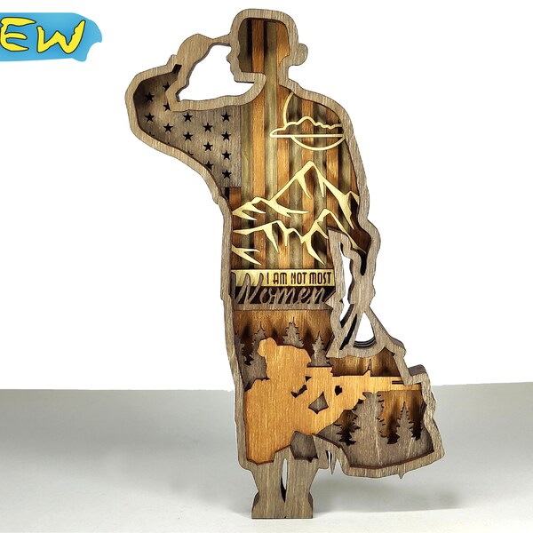 Laser Cut Layer Military Art - Etsy