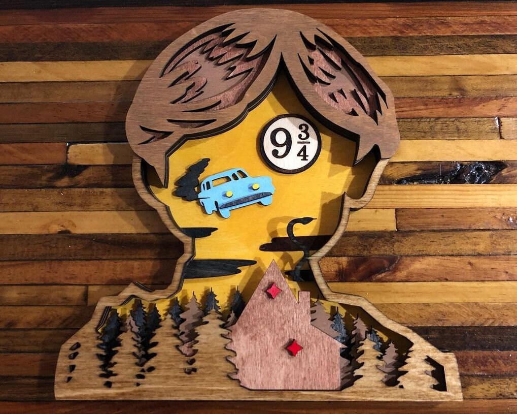 Laser Cut Files Multi-layer SVG Art Piece for Glowforge - Etsy