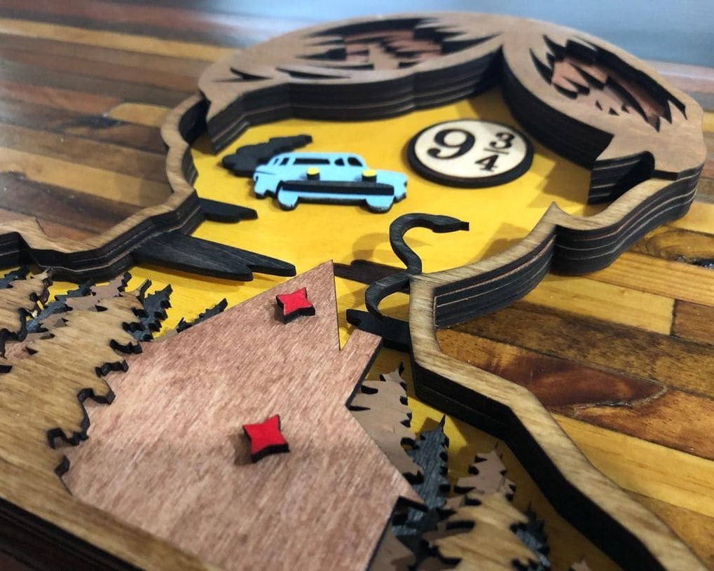 Laser Cut Files Multi-layer SVG Art Piece for Glowforge - Etsy