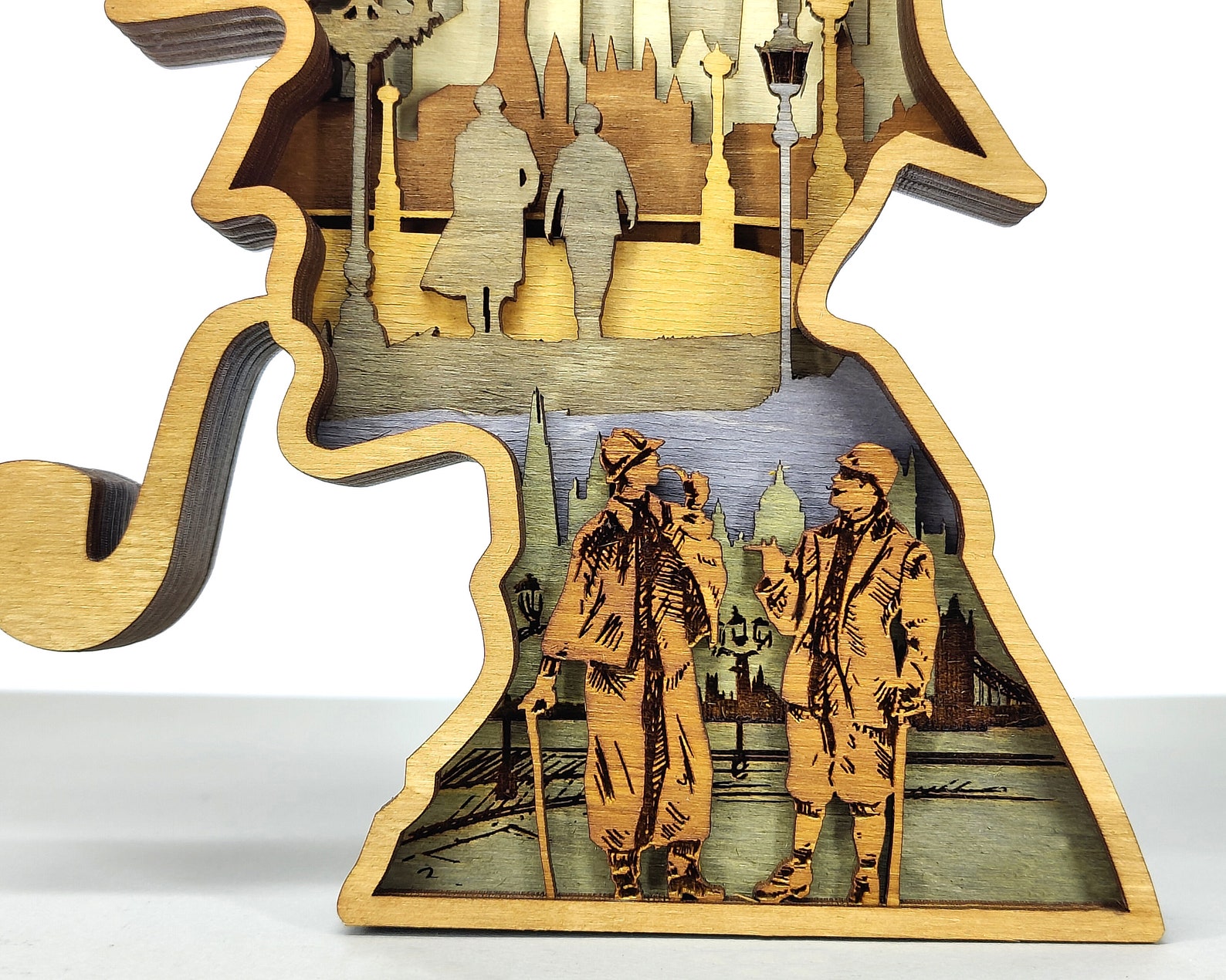 Detective SVG Laser Cut Files 9 Layer Art Piece for - Etsy