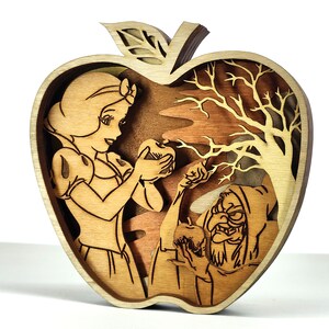 Snow White Princess Laser Cut Files 8 Layer Art Piece for - Etsy UK
