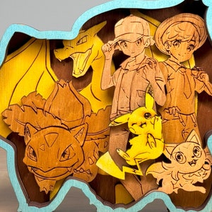 Bulbasaur SVG, Laser Cut Files - 6 Layer Art Piece for Glowforge ...