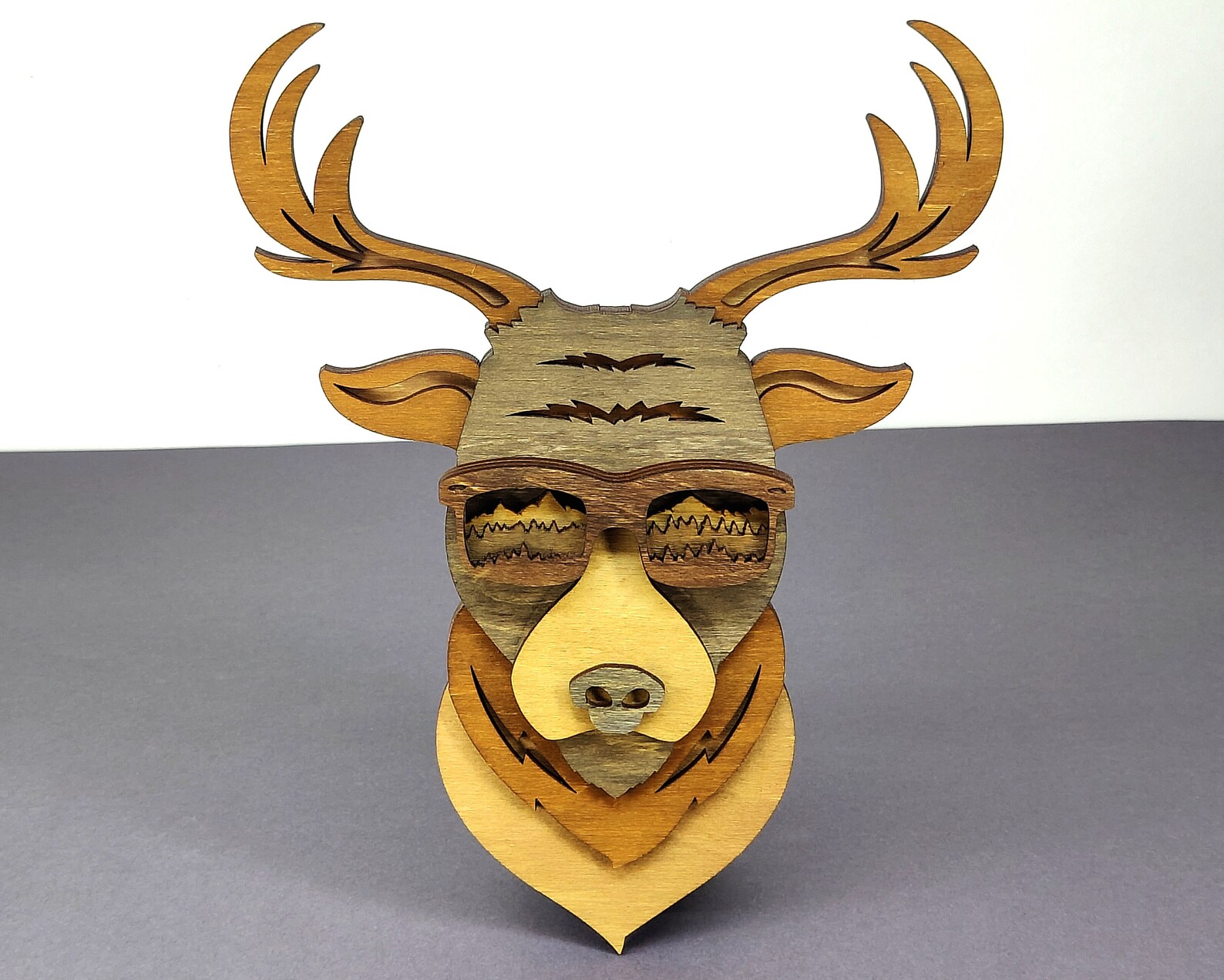 Deer Head SVG Laser Cut Files 6 Layer Art Piece for - Etsy