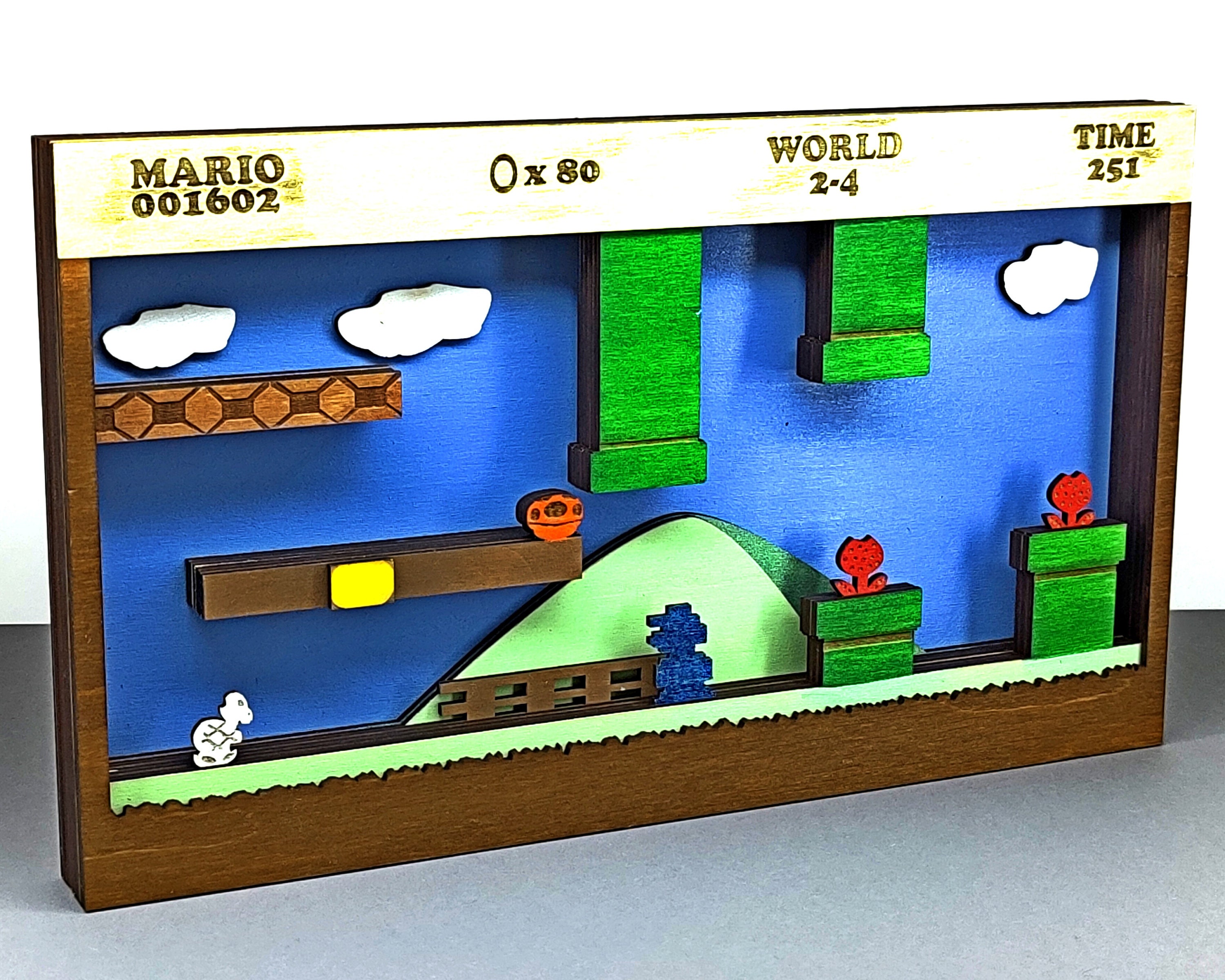 Super Mario SVG Laser Cut File 9 Layer Art Piece for - Etsy Australia