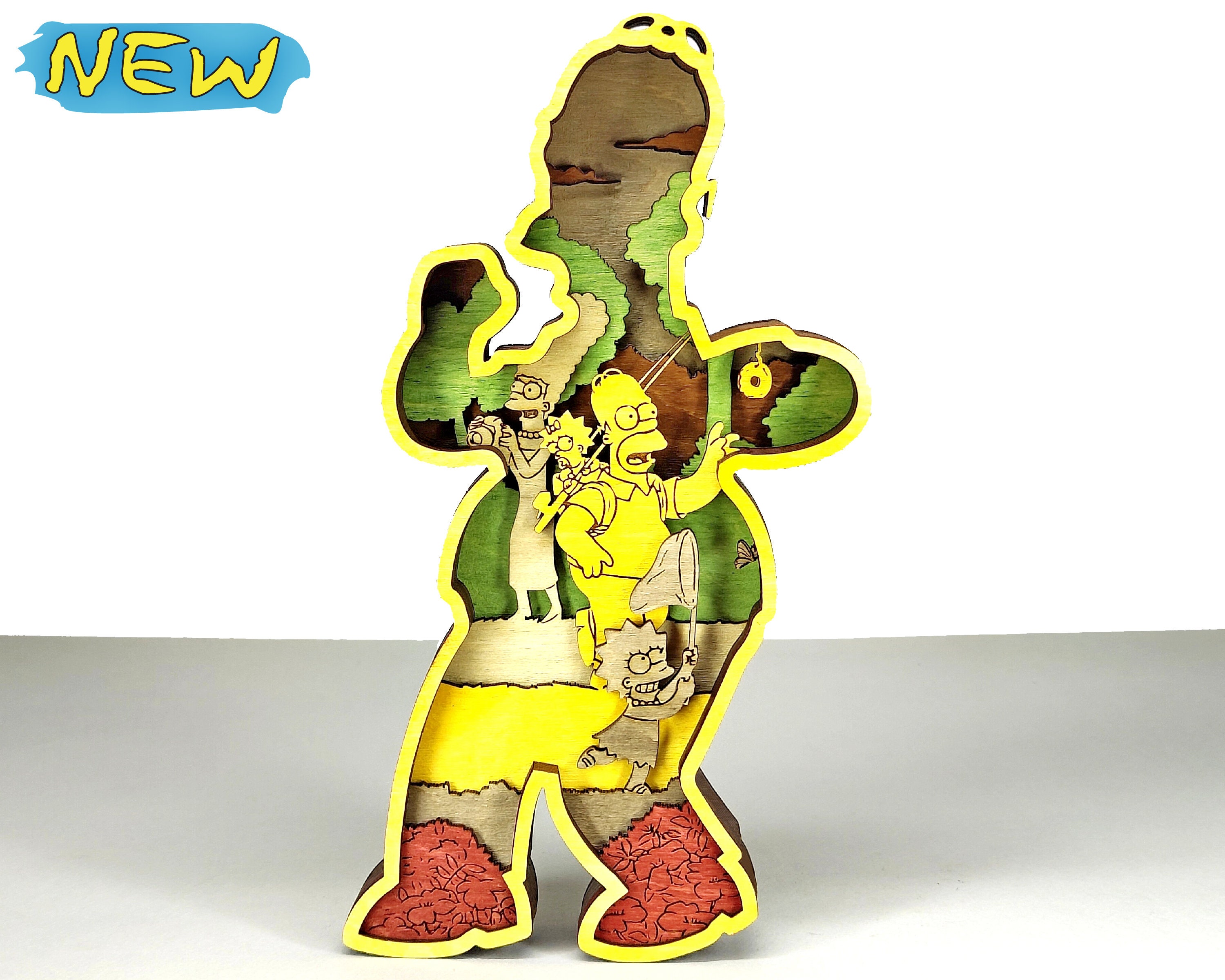 Laser Cut Files Cartoon Cut File 8 Layer Art Piece for - Etsy