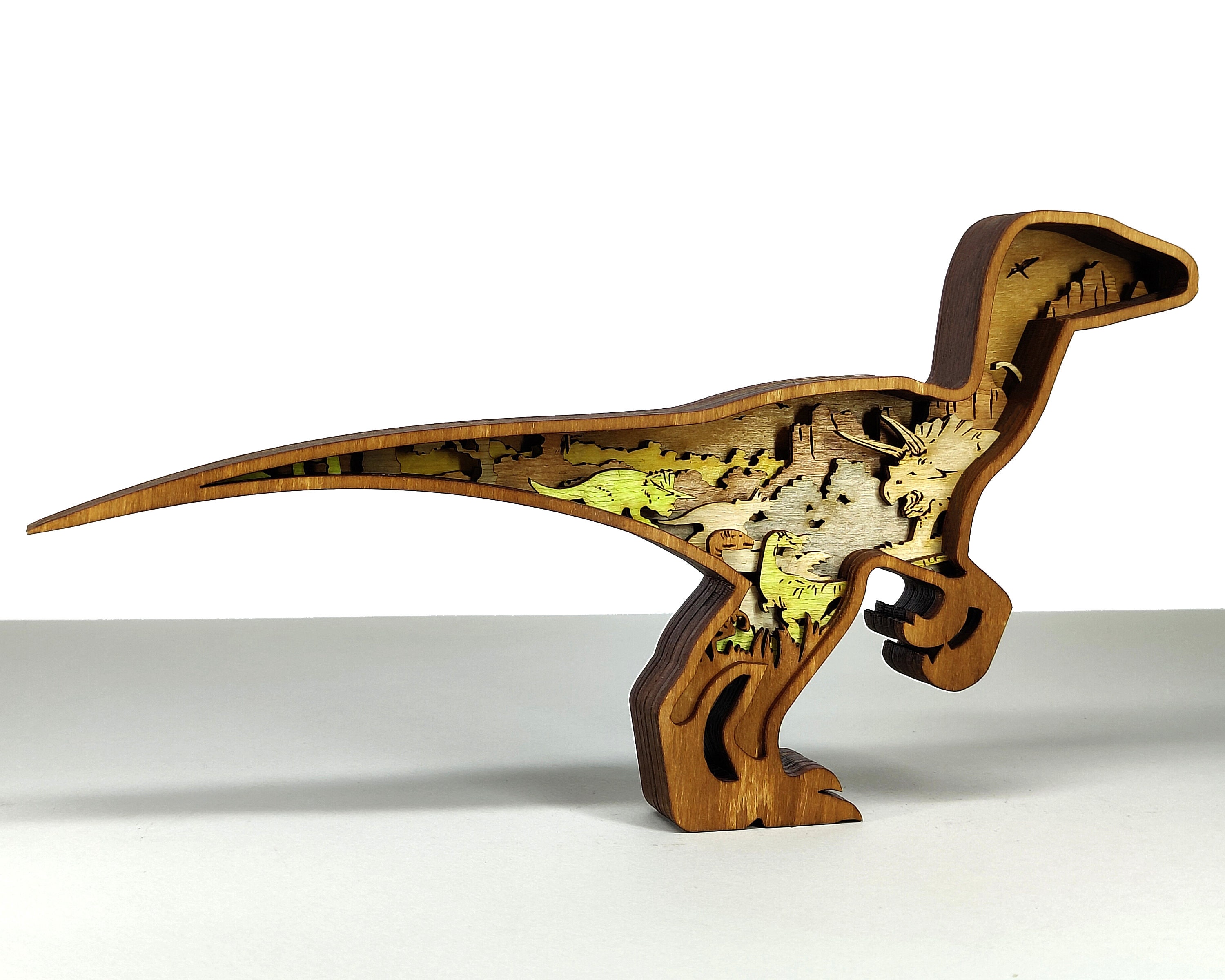 Dino SVG Multilayer Dinosaurs Cut File 3D Layer Plywood - Etsy Canada