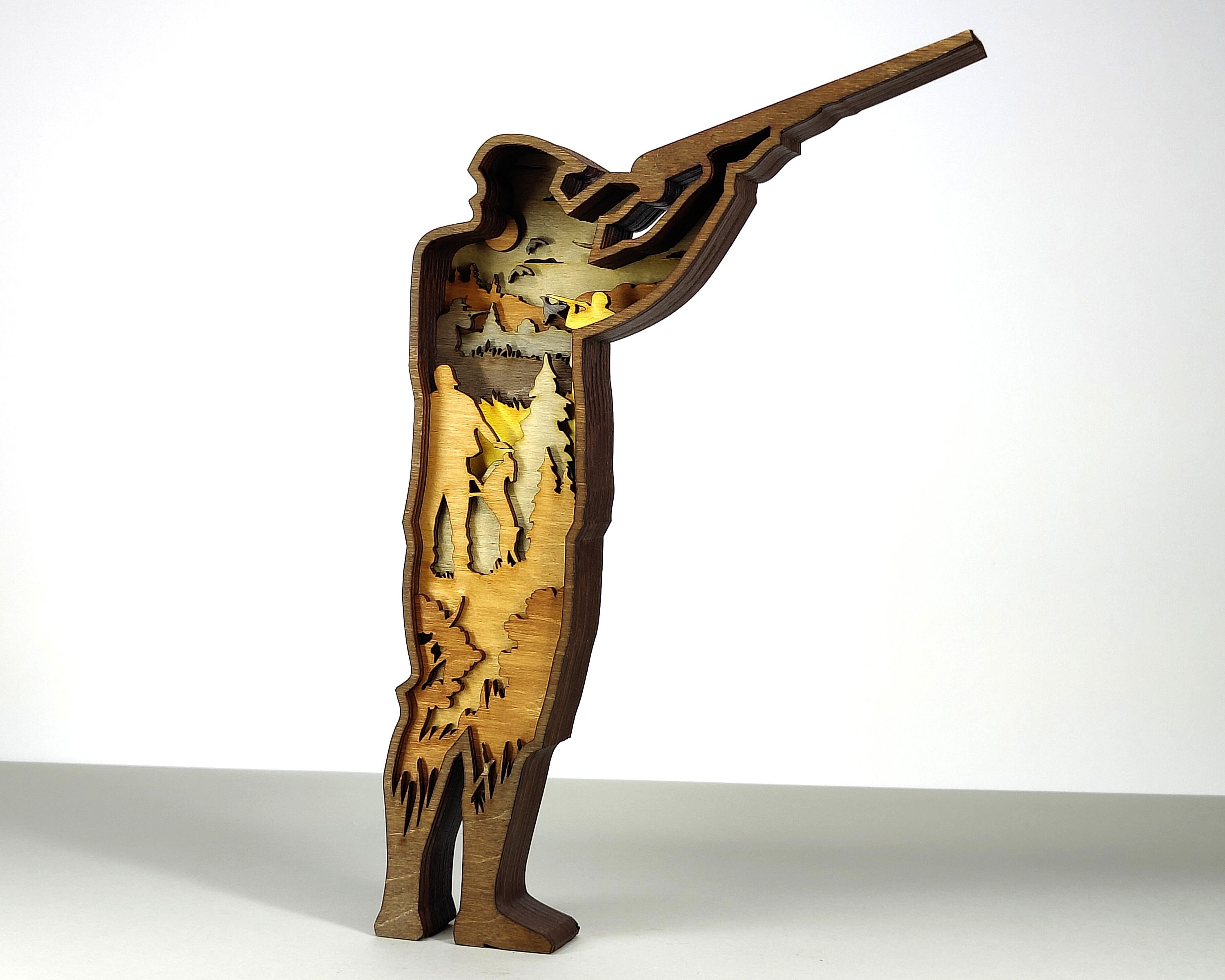 Hunter Multilayer SVG Hunter Mandala Duck Hunting Hunter - Etsy