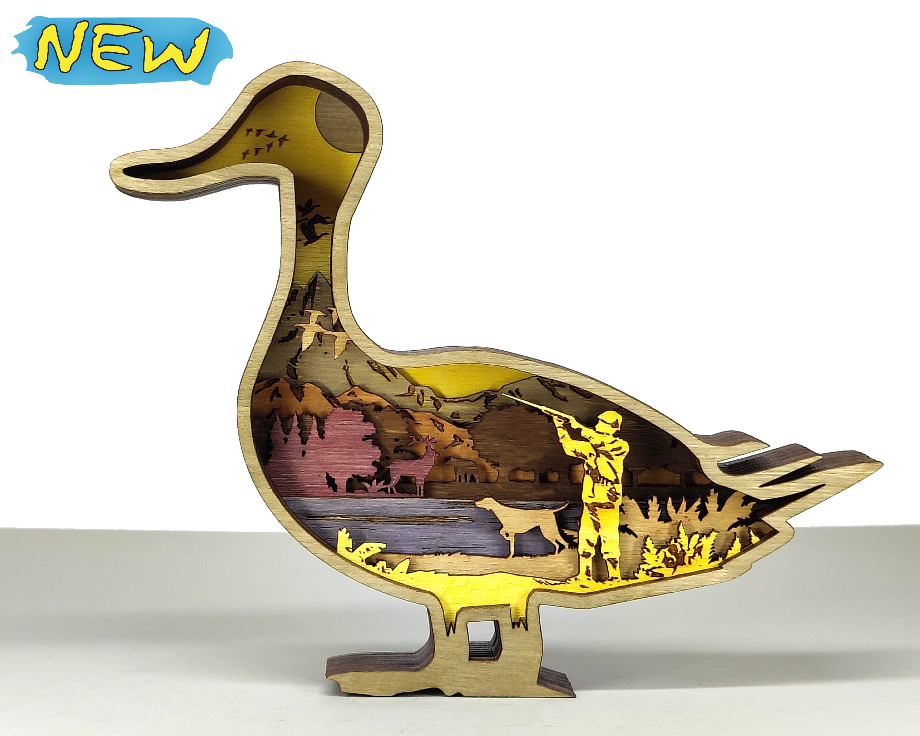 Duck SVG Laser Cut Files 9 Layer Art Piece for Glowforge - Etsy Australia