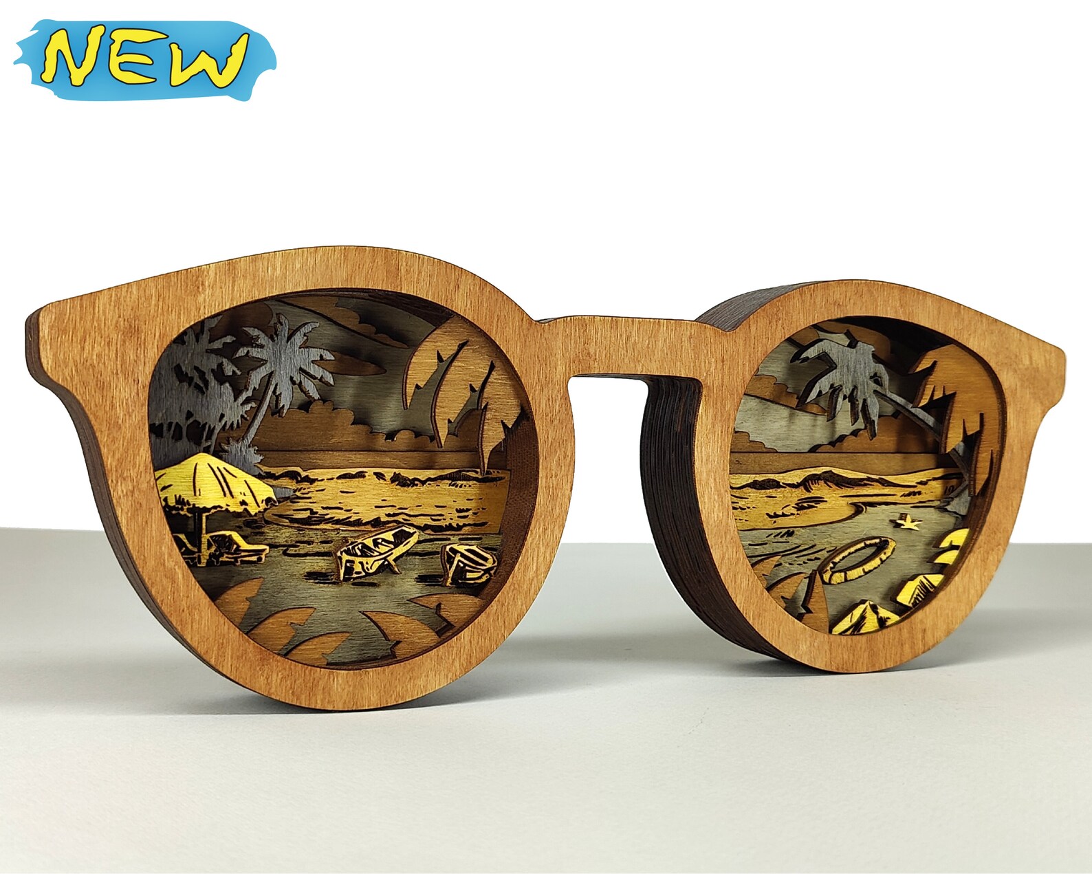 Sunglasses SVG Laser Cut Files 9 Layer Art Piece for - Etsy UK
