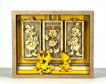 Laser Cut Files 8 Layer Art Piece for Glowforge Multi-layer - Etsy