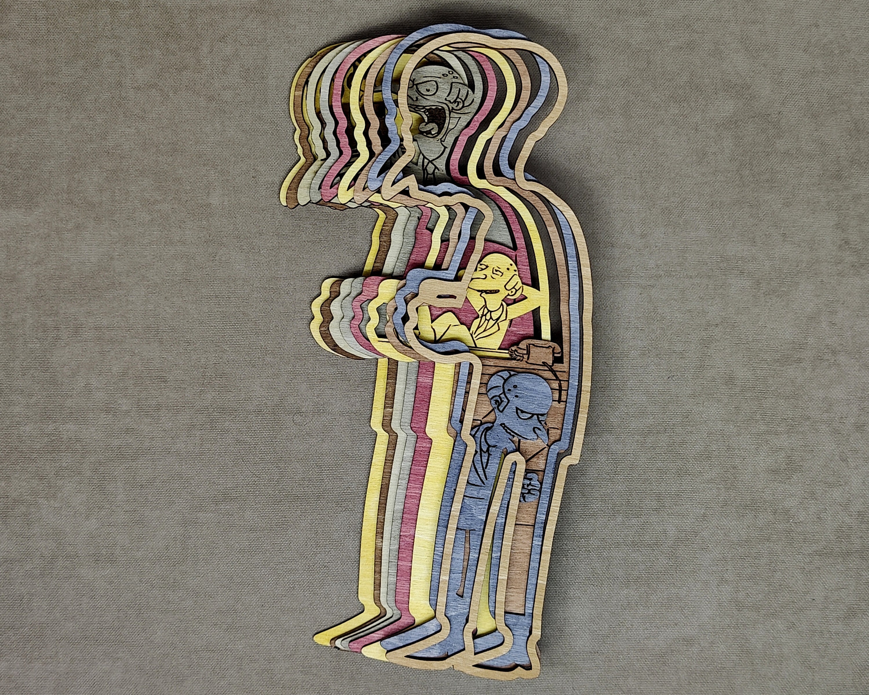 Laser Cut Files Cartoon Cut File 9 Layer Art Piece for - Etsy