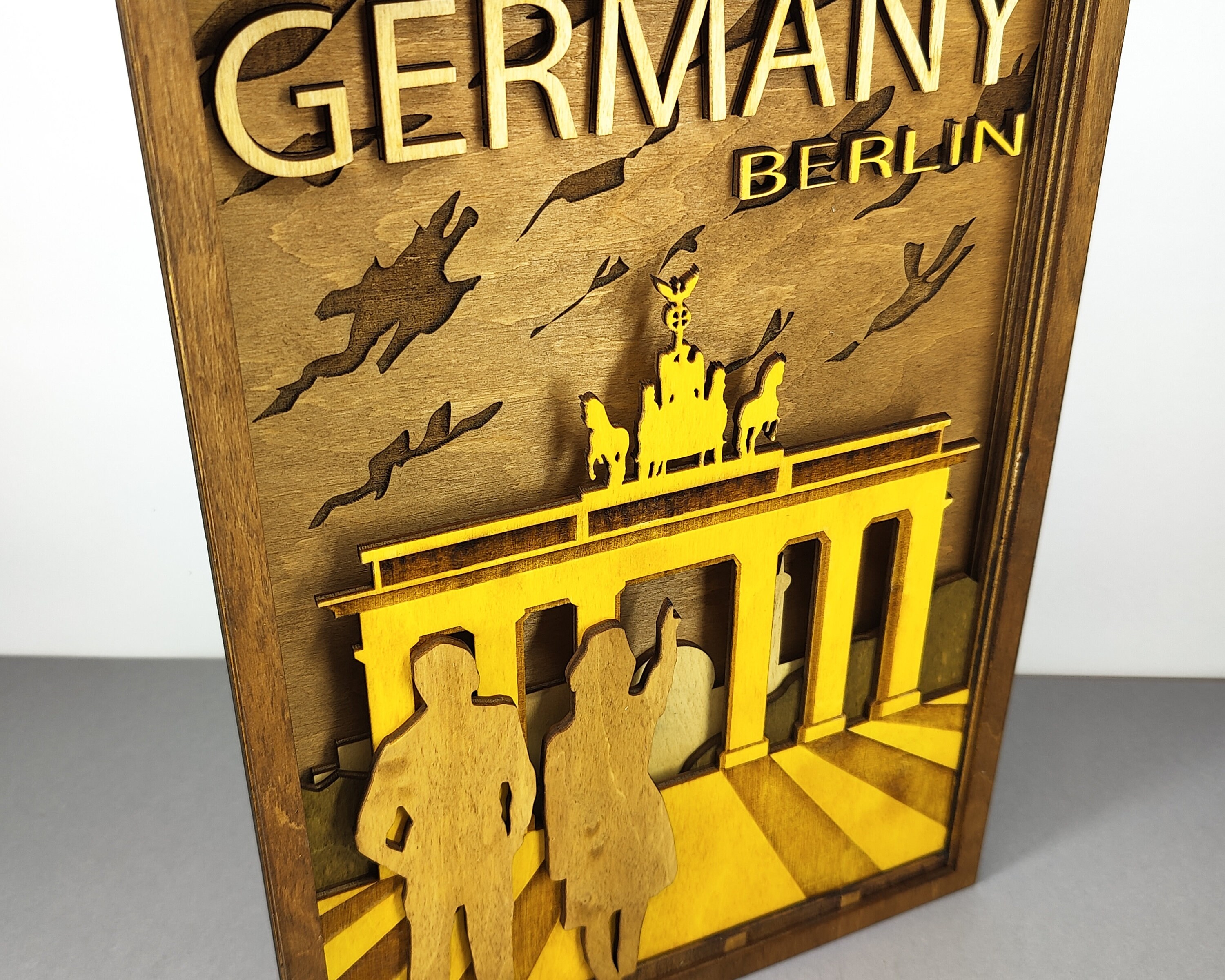 GERMANY SVG Berlin Laser Cut Files 6 Layer Art Piece for | Etsy