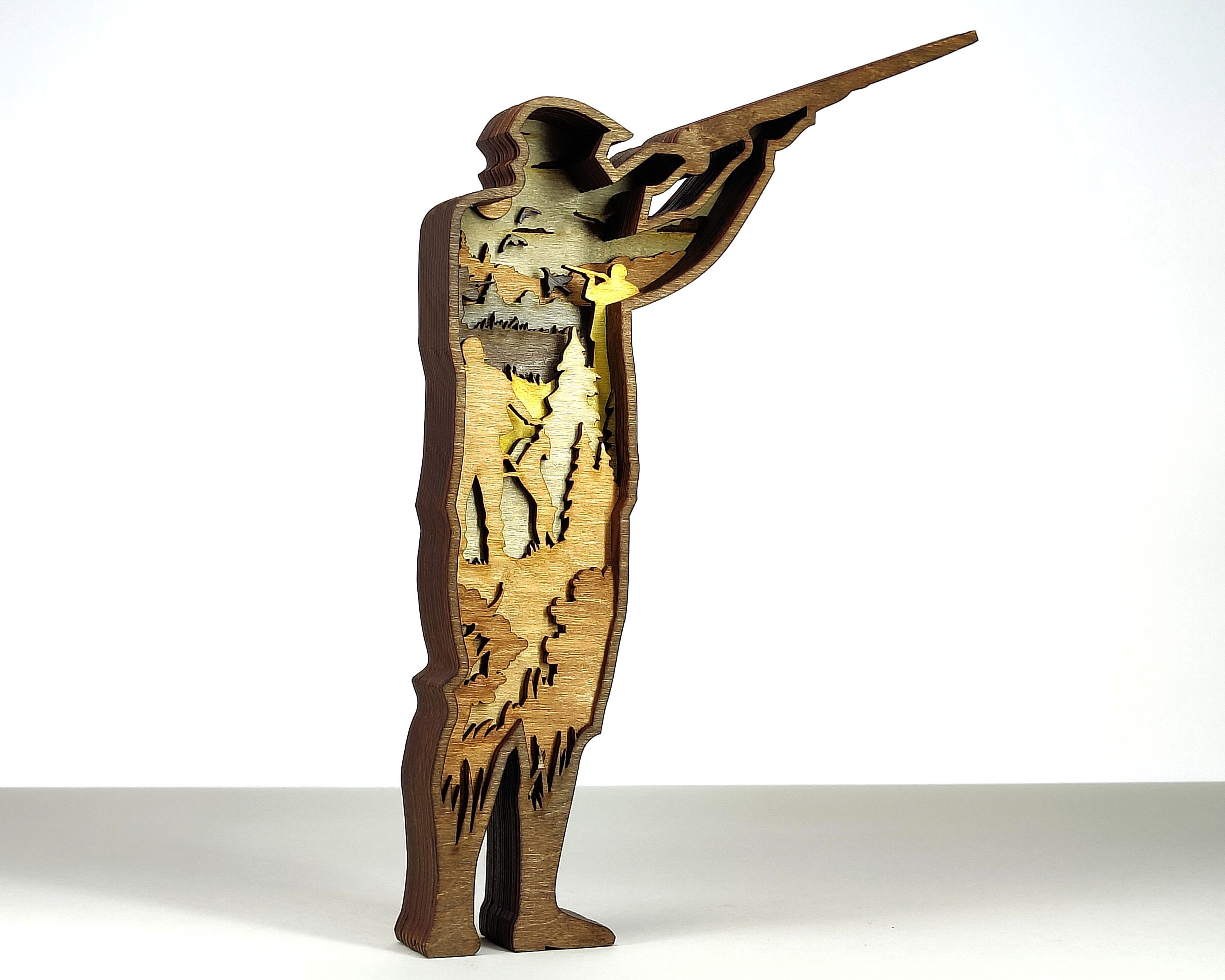 Hunter Multilayer SVG Hunter Mandala Duck Hunting Hunter - Etsy