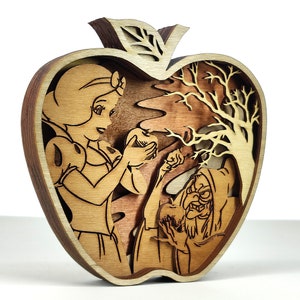 Snow White Princess Laser Cut Files 8 Layer Art Piece for - Etsy UK