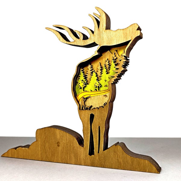 Laser Cut Elk - Etsy