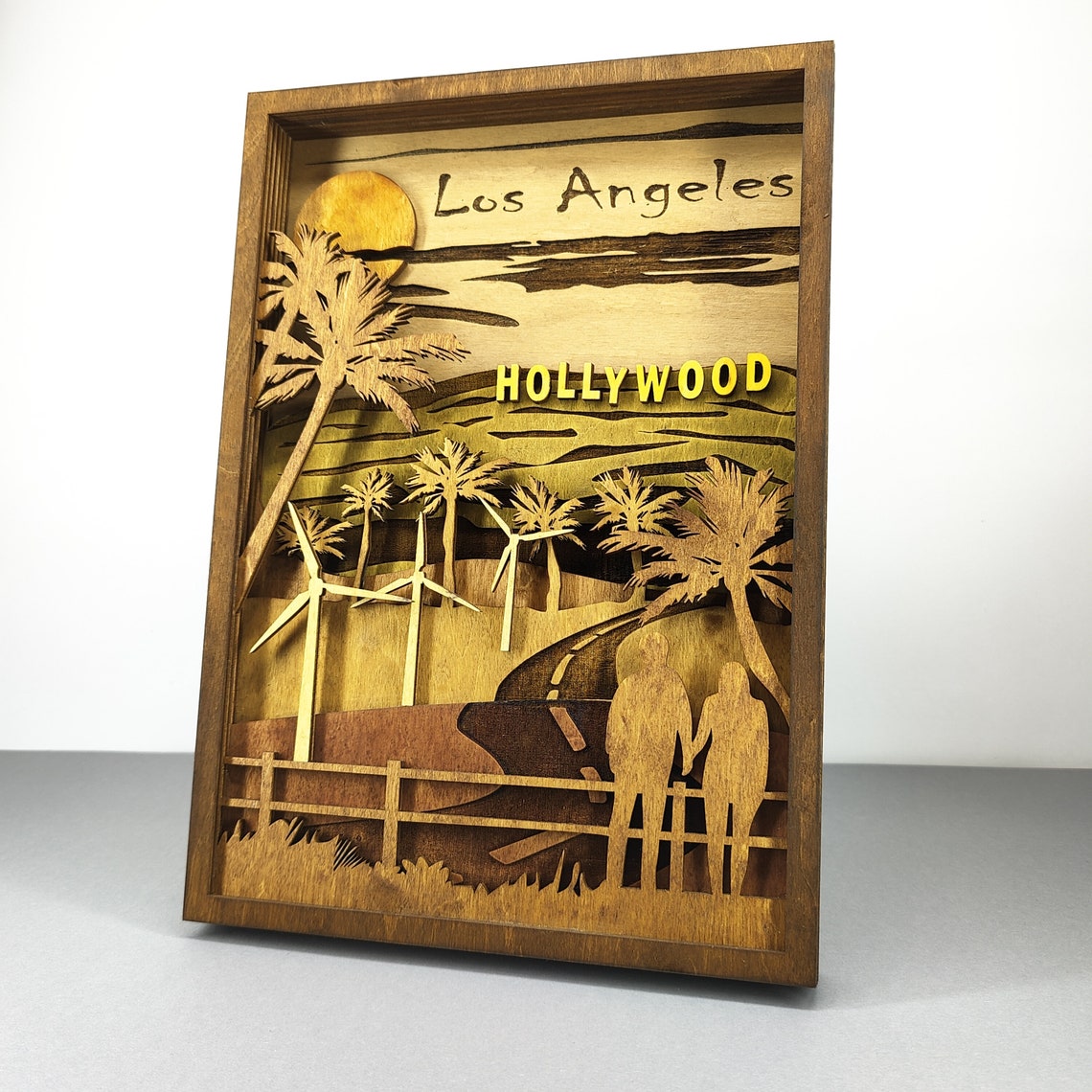 HOLLYWOOD SVG Laser Cut Files 7 Layer Art Piece for | Etsy