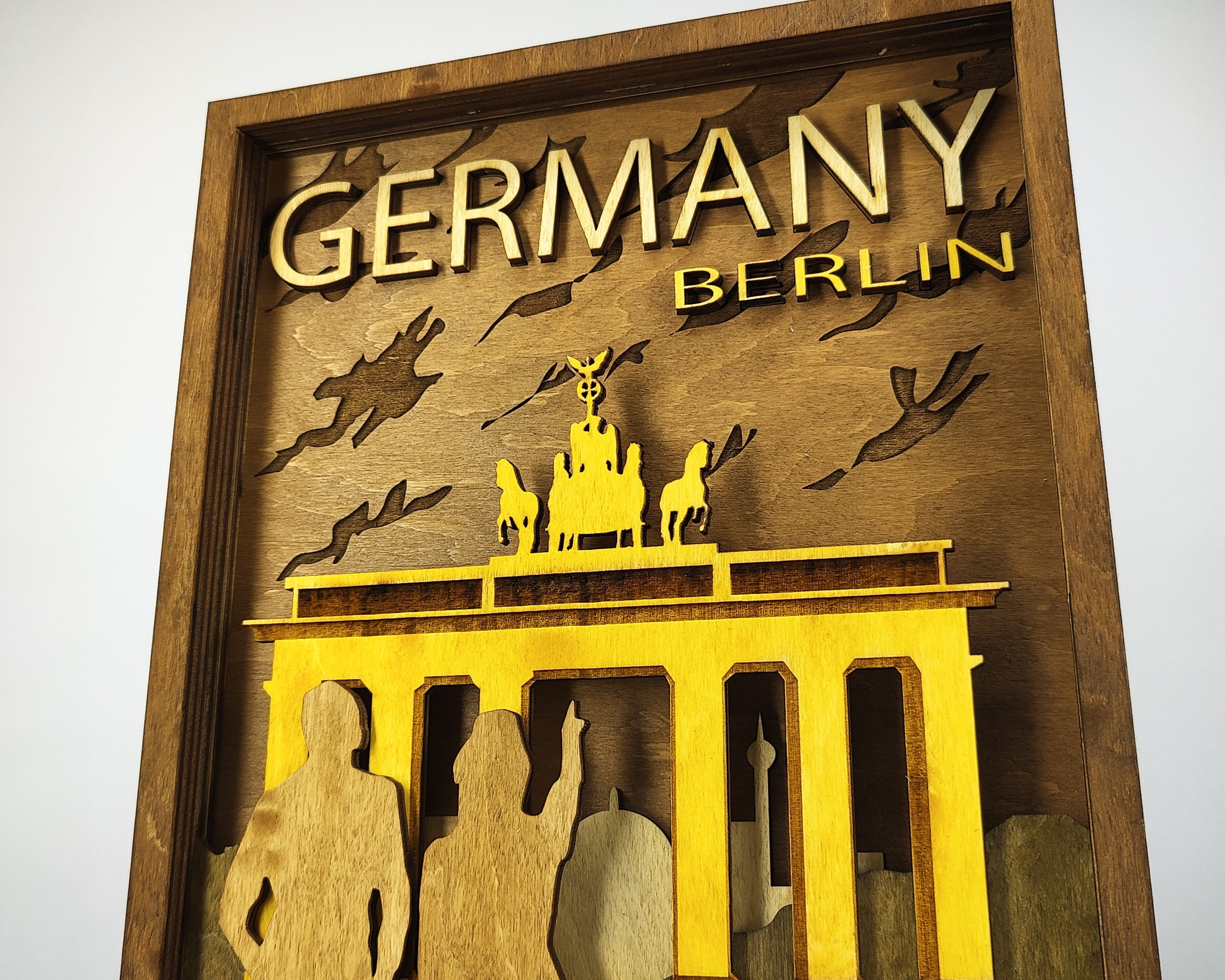 GERMANY SVG Berlin Laser Cut Files 6 Layer Art Piece for | Etsy