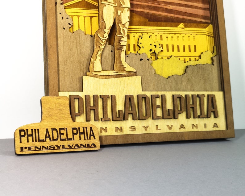 Philadelphia SVG Pennsylvania Laser Cut Files 6 Layer Art | Etsy