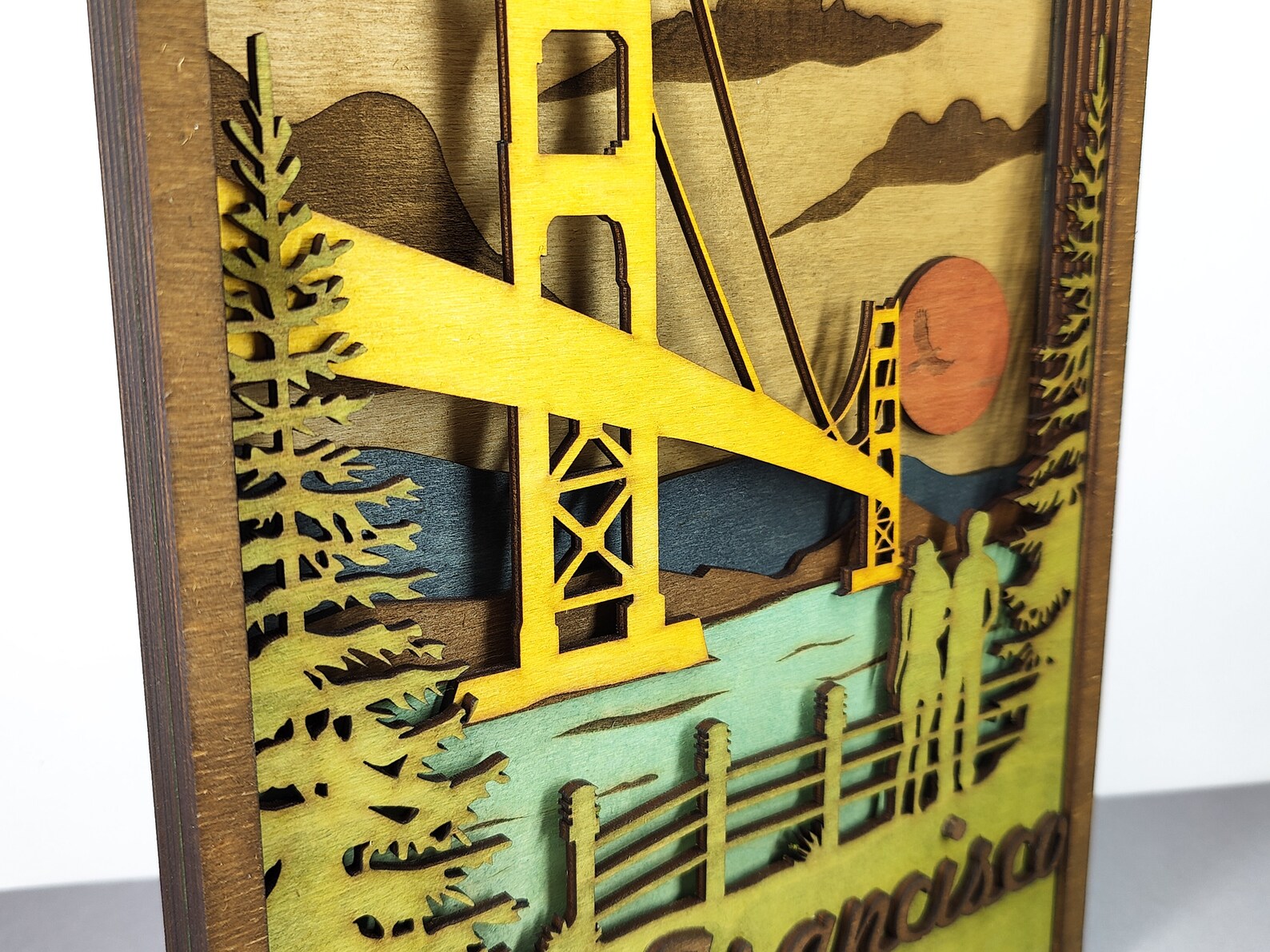 San Francisco SVG California Laser Cut Files 7 Layer Art - Etsy