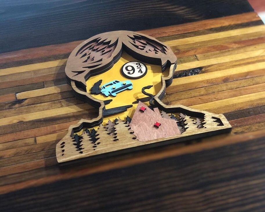 Laser Cut Files Multi-layer SVG Art Piece for Glowforge - Etsy