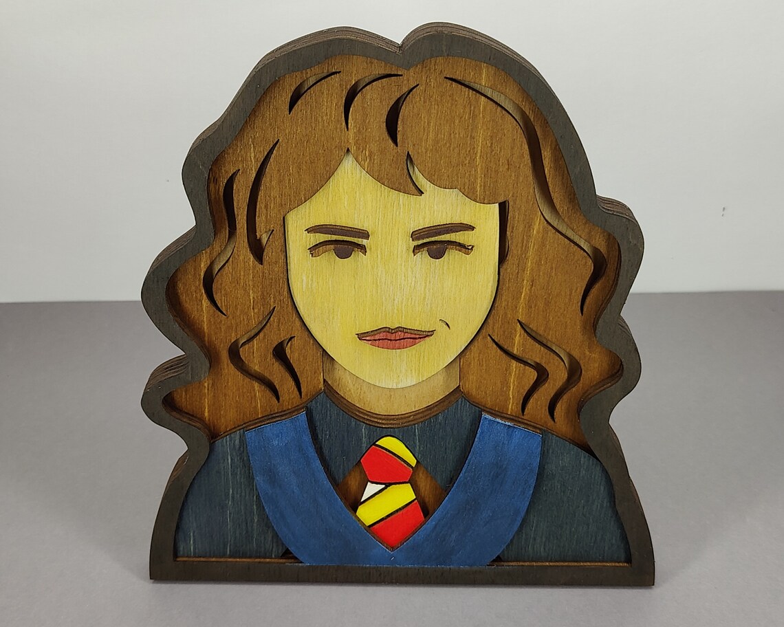 Hermione SVG Laser Cut File 6 Layer Art Piece for Glowforge - Etsy