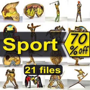 Digital File "sport" - Laser Cut Files - Layer Art Piece for Glowforge ...