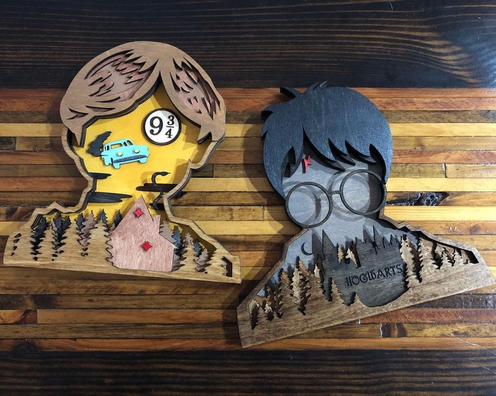 Laser Cut Files Multi-layer SVG Art Piece for Glowforge - Etsy