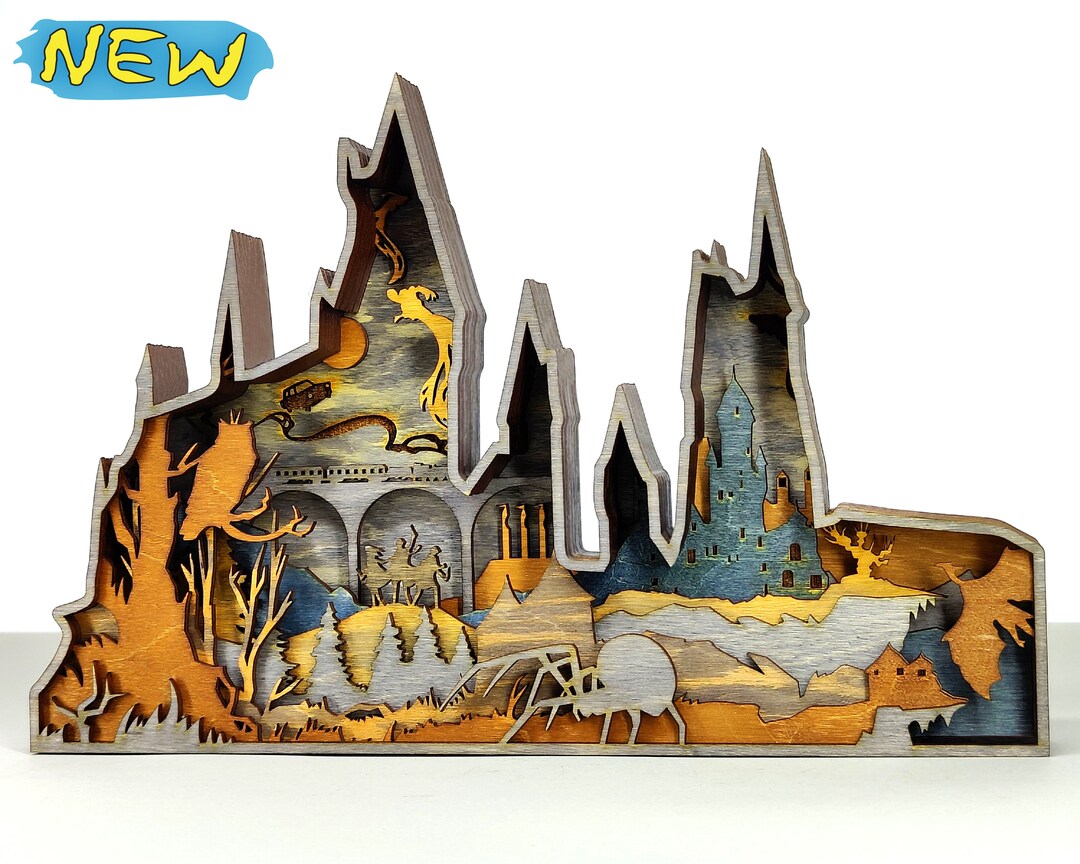 Laser Cut Files, Multilayer, 3D Layer 9 Layer Art Piece for Glowforge ...