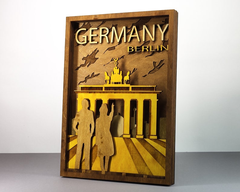 GERMANY SVG Berlin Laser Cut Files 6 Layer Art Piece for | Etsy