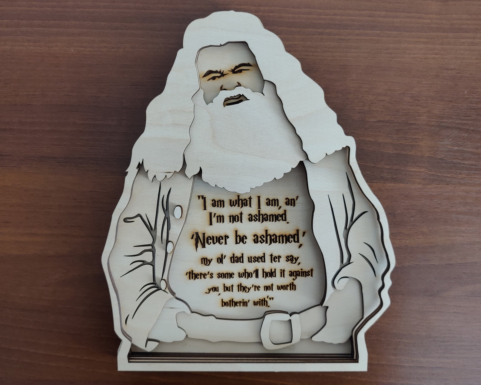 Hagrid SVG Laser Cut File 6 Layer Art Piece for Glowforge | Etsy UK