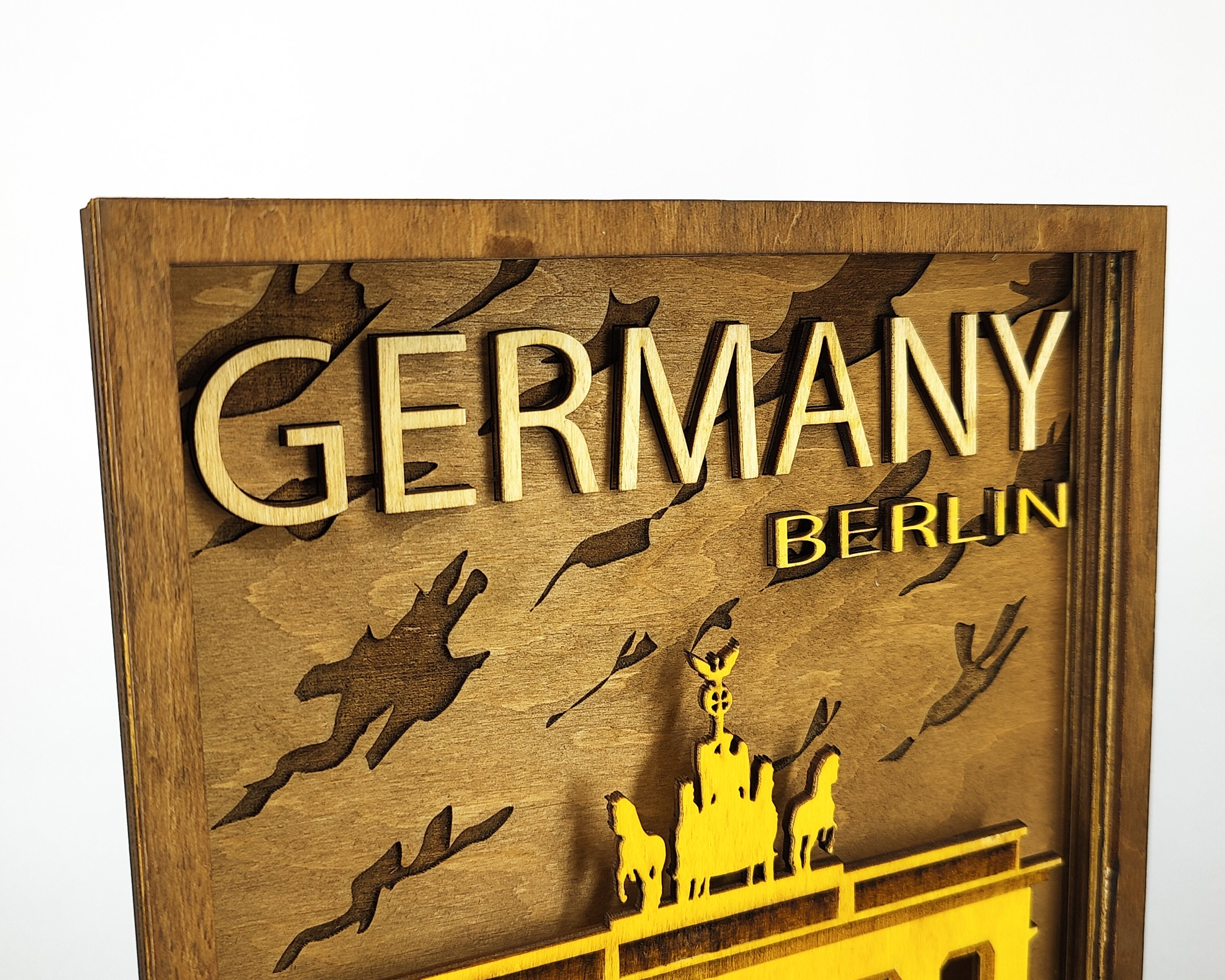 GERMANY SVG Berlin Laser Cut Files 6 Layer Art Piece for | Etsy
