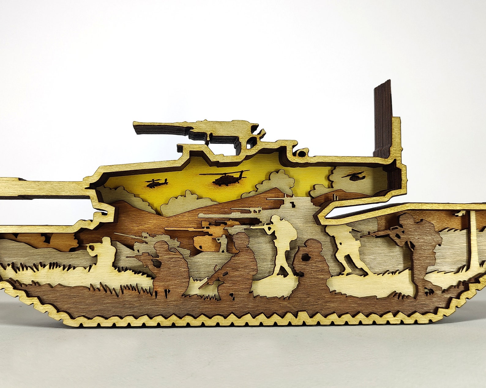 Tank SVG Laser Cut Files 8 Layer Art Piece for Glowforge - Etsy UK