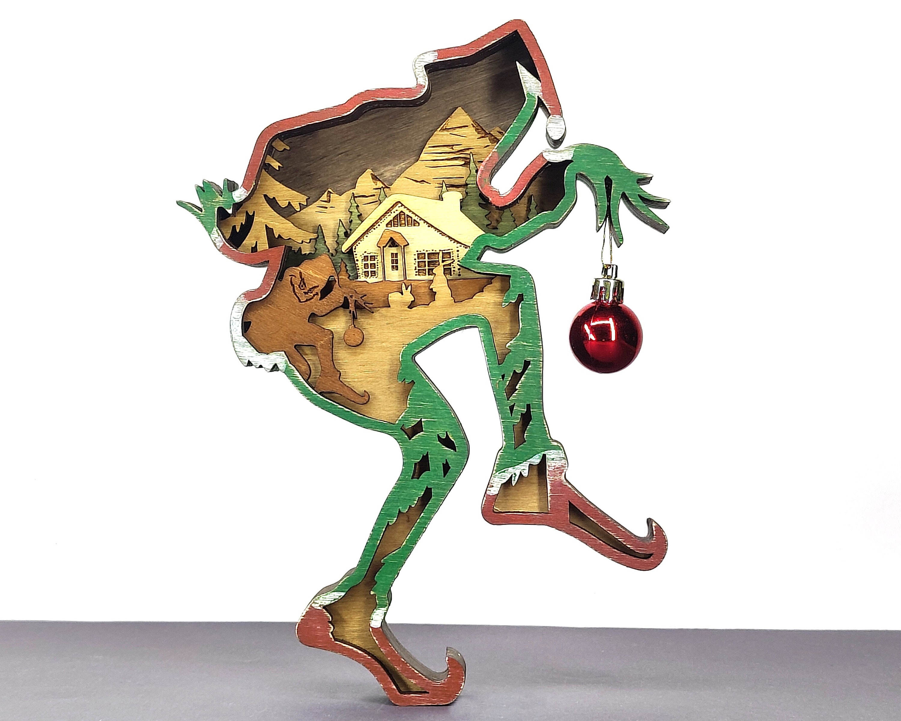 Grinch SVG Laser Cut Files Christmas Svg 8 Layer Art Piece - Etsy Canada