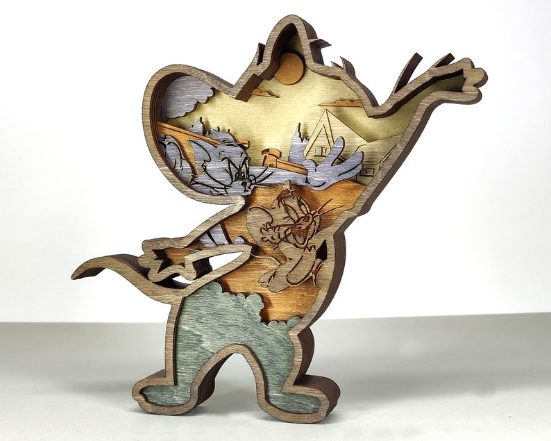 Laser Cut Files 8 Layer Art Piece for Glowforge - Etsy UK