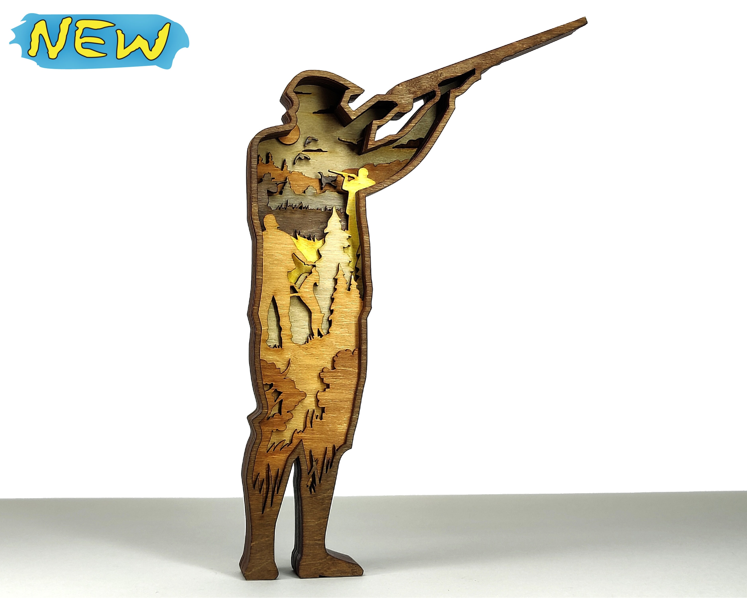 Hunter Multilayer SVG Hunter Mandala Duck Hunting Hunter - Etsy