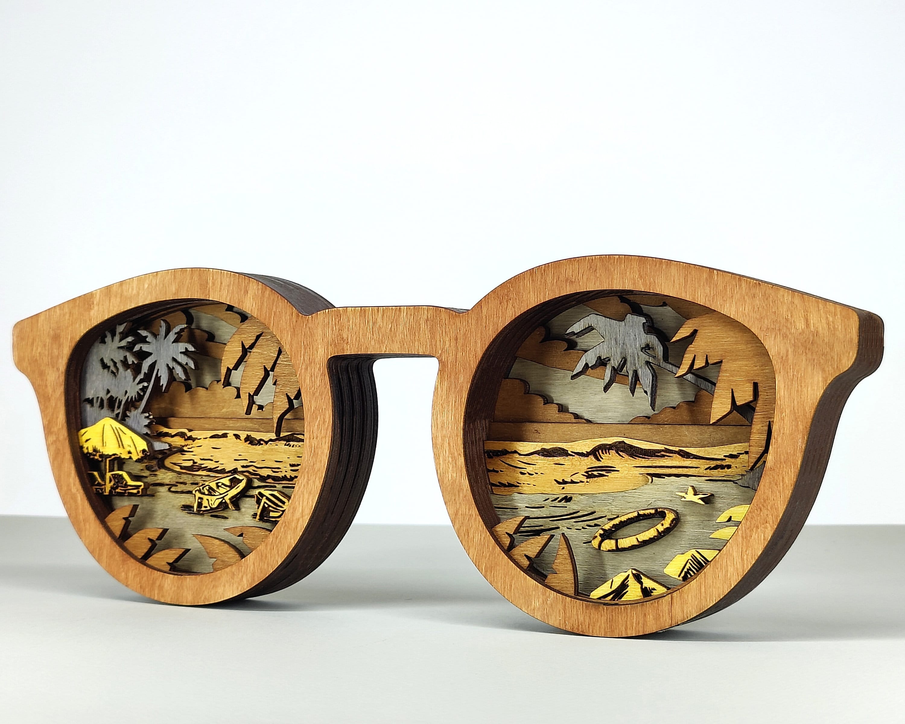 Sunglasses SVG Laser Cut Files 9 Layer Art Piece for - Etsy UK
