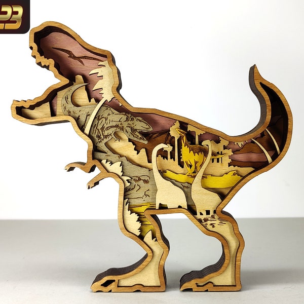 Dinosaur Laser Cut File - Etsy