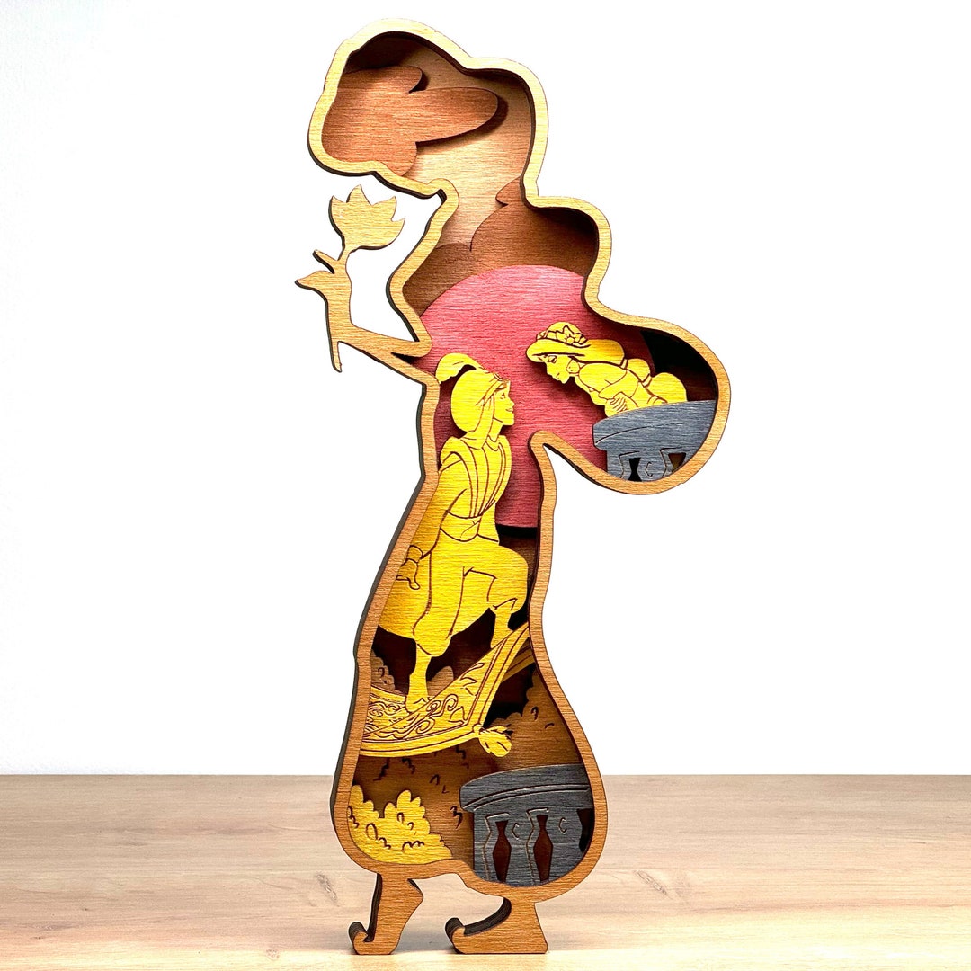 Princess Svg, Laser Cut Files - 6 Layer Art Piece for Glowforge - Multi-layer - Etsy