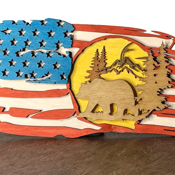 Laser Cut Flag File - Etsy