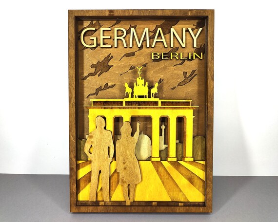 GERMANY SVG Berlin Laser Cut Files 6 Layer Art Piece for | Etsy