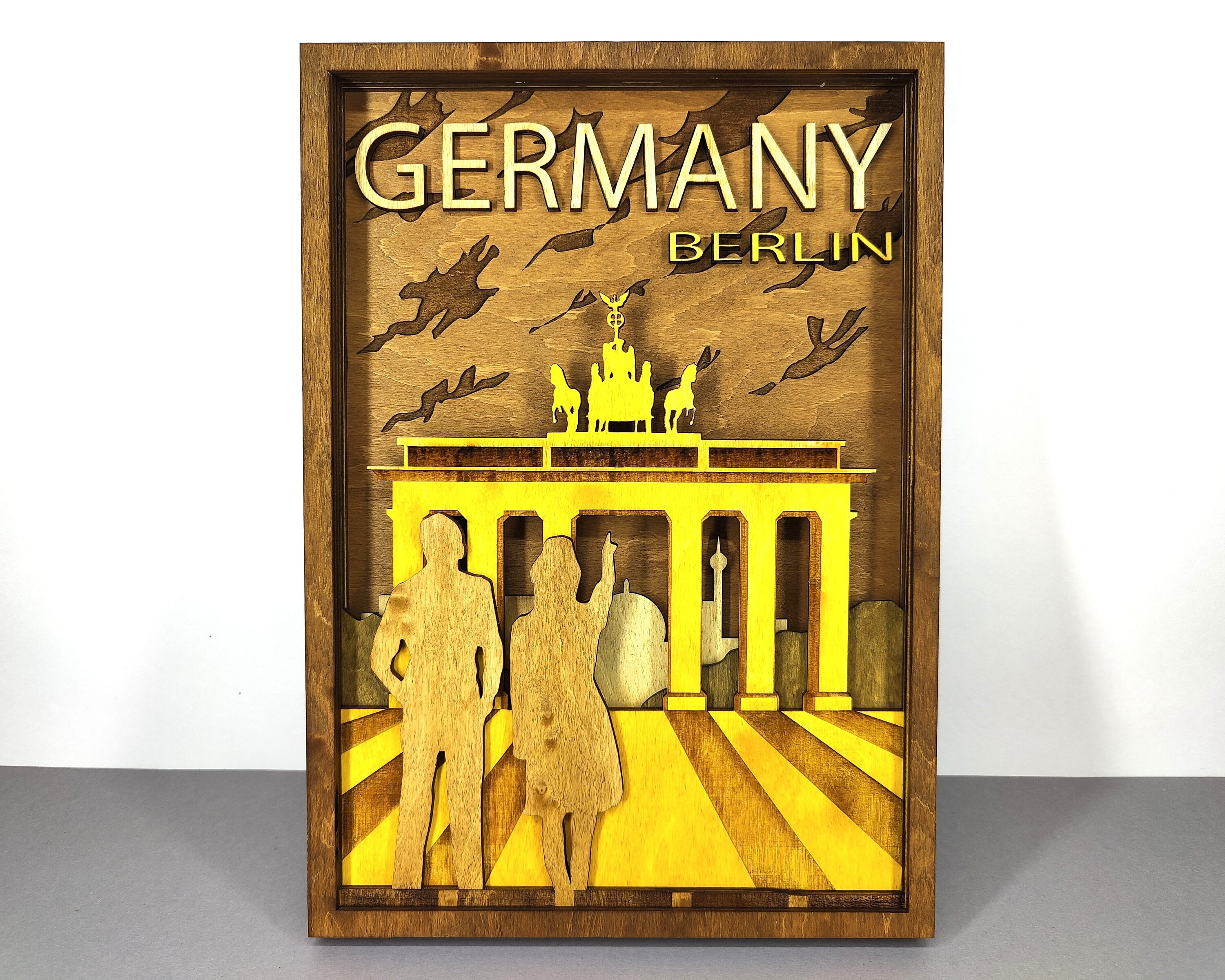 GERMANY SVG Berlin Laser Cut Files 6 Layer Art Piece for | Etsy