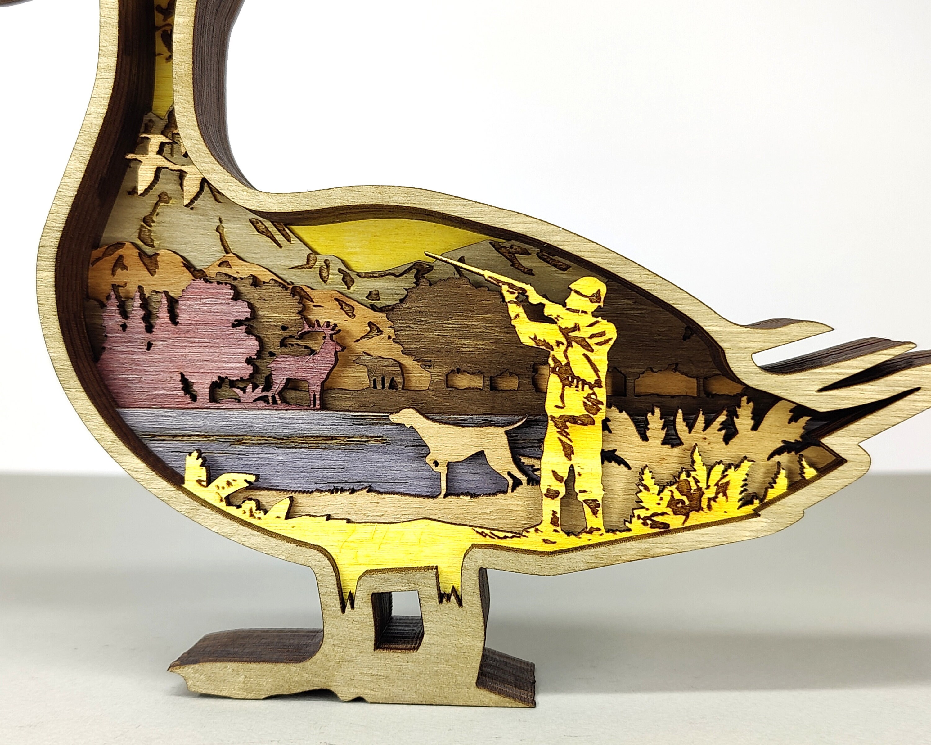 Duck SVG Laser Cut Files 9 Layer Art Piece for Glowforge - Etsy Australia