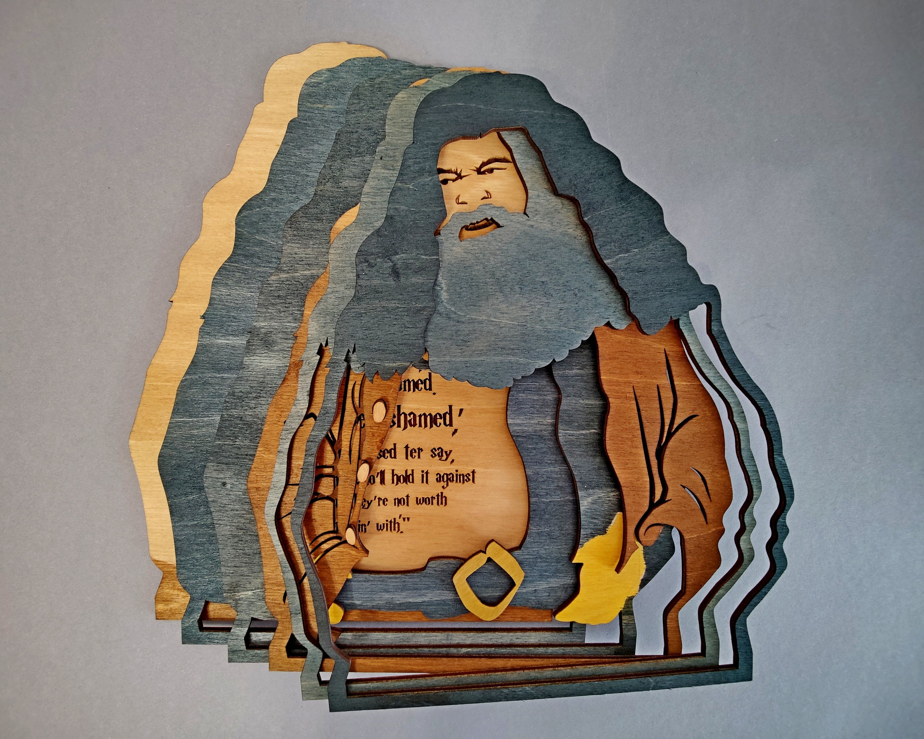 Hagrid SVG Laser Cut File 6 Layer Art Piece for Glowforge - Etsy