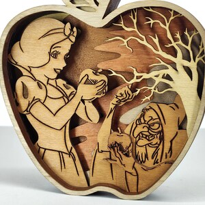 Snow White Princess Laser Cut Files 8 Layer Art Piece for - Etsy UK