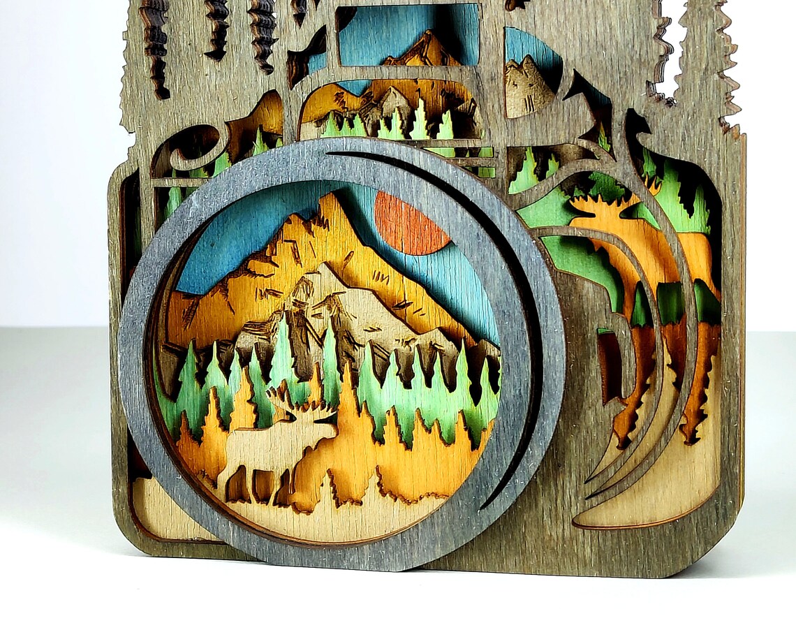 3D Camera Photography Svg Laser Cut Files Camera Svg - Etsy UK