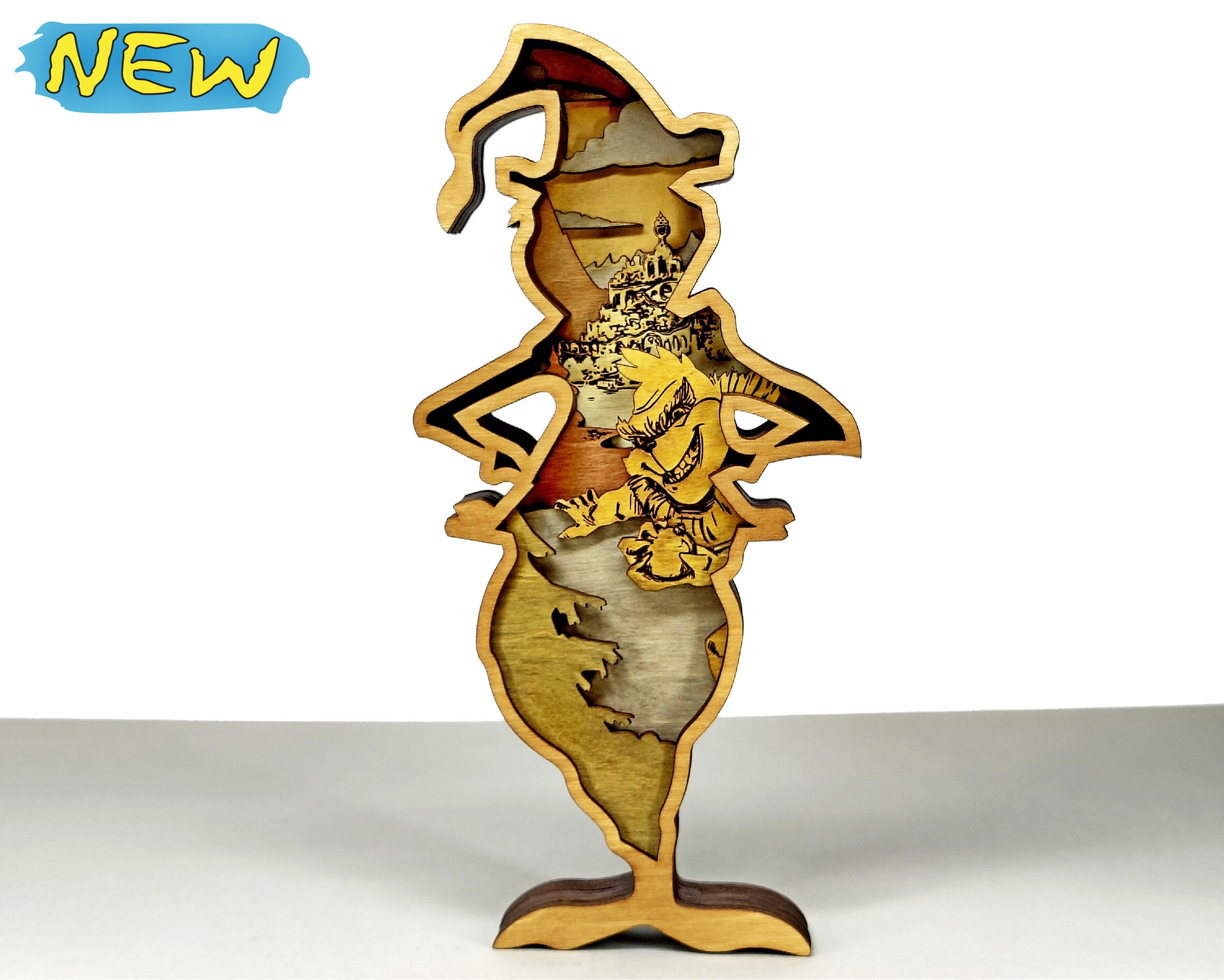 Grinch SVG Laser Cut Files 9 Layer Art Piece for Glowforge - Etsy Australia